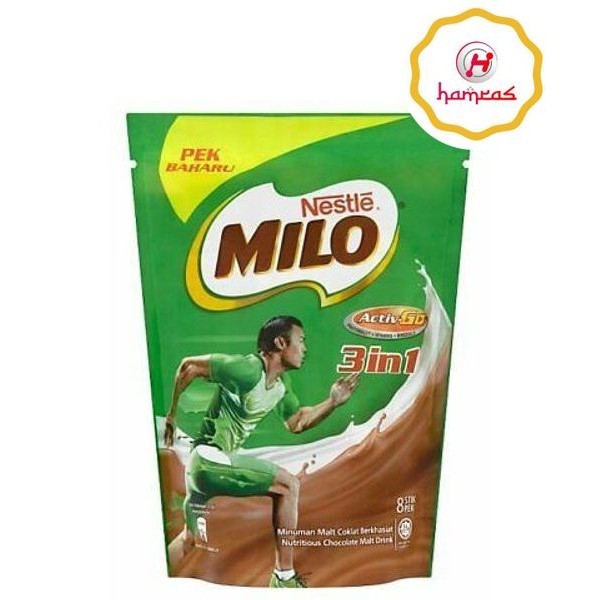 Nestle Milo Activ Go 3 in 1 Energy Drink 8 Sticks 33g | Shopee Malaysia