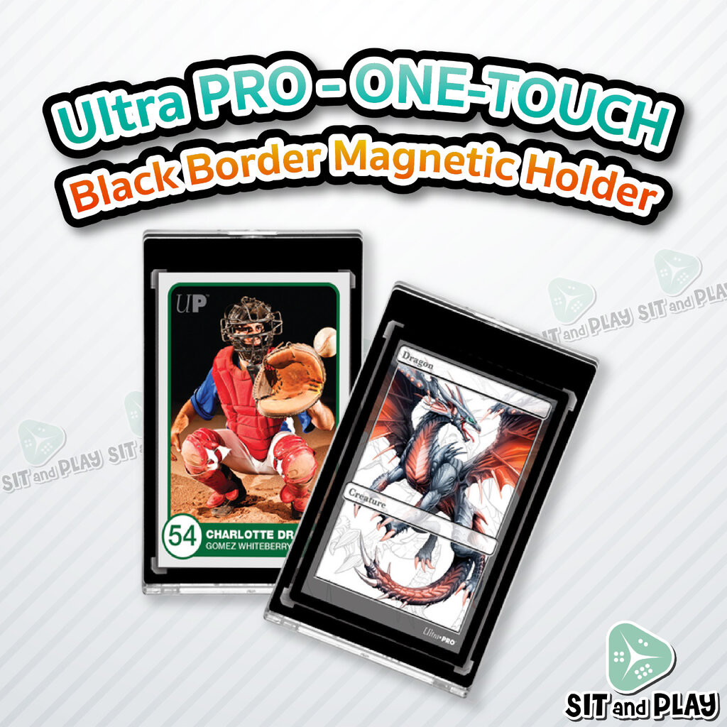 Ultra Pro-Black Border UV ONE-TOUCH Magnetic Holder Frame Protection ...