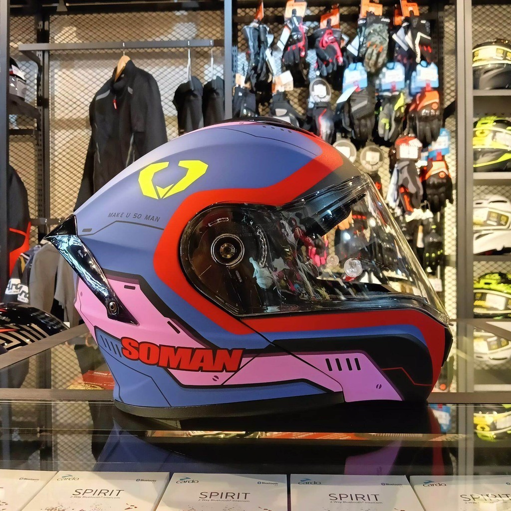SOMAN 965 Modular Flip Up Professional Helmet | Shopee Malaysia