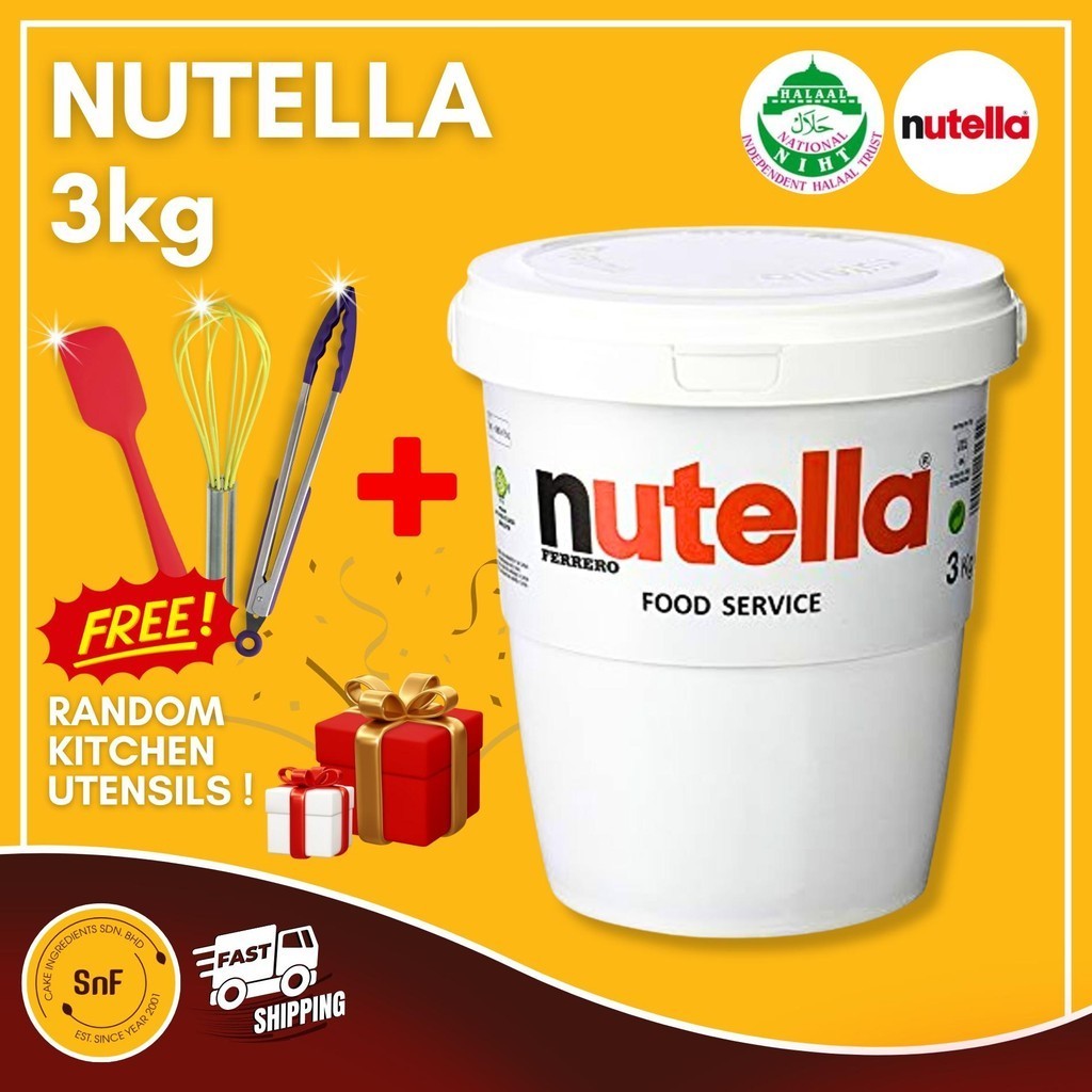 Nutella Hazelnut Chocolate Spread Ferrero Food Nutella Pail Nutella ...