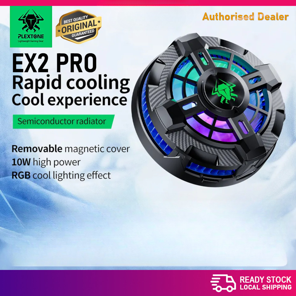 Plextone EX2 Pro Phone Cooler Mobile Gaming Fast Cooling Fan ...