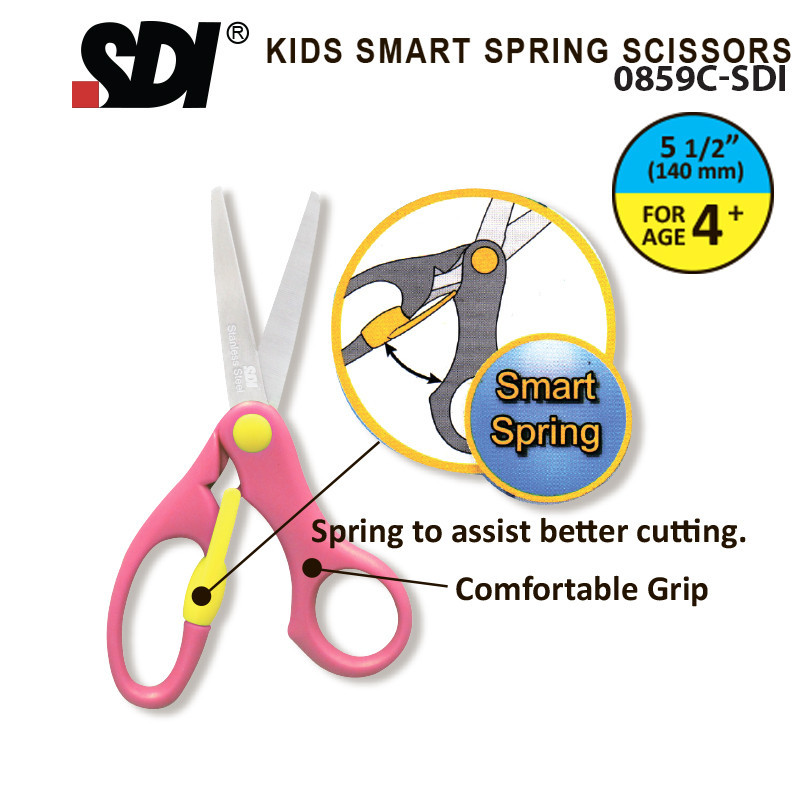 SDI 0859C-SDI Kids Smart Spring Scissors 5-1/2 (1 pc/pack) | Shopee ...