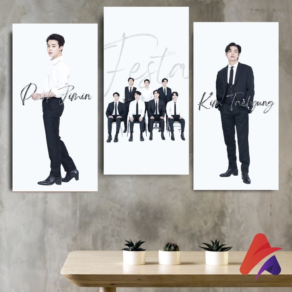 KAYU Bts FESTA Wall POSTER 15x30 CM Wall POSTER Display Room Decoration ...