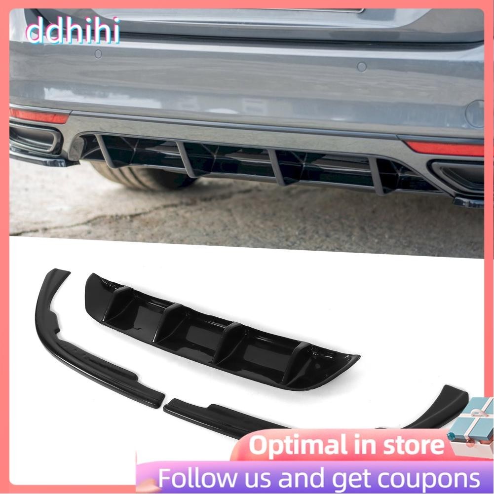 Ddhihi Gloss Black for Maxton Style Rear Bumper Diffuser Extension Lip ...