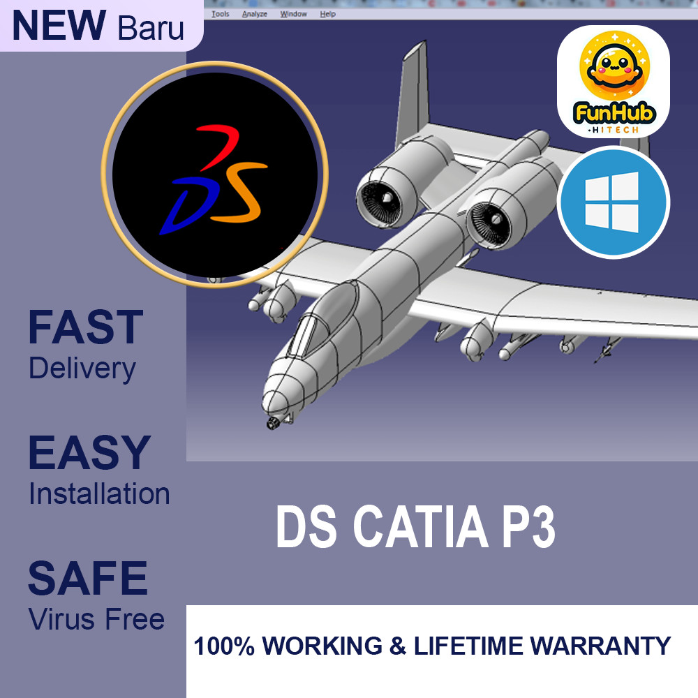 DS CATIA P3 V5-6R ⭐ Full Version ⭐ Windows PC Software | Lifetime Premium | Shopee Malaysia