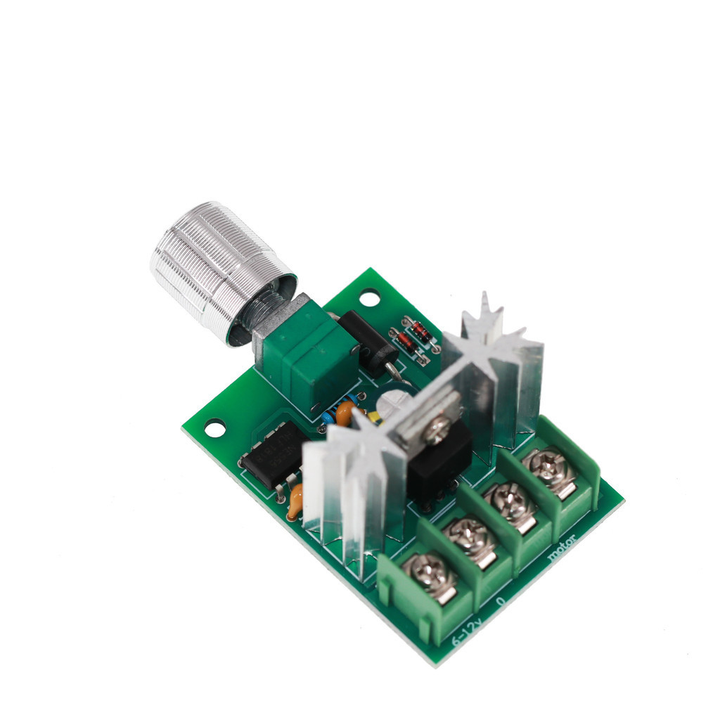 DC motor fan speed controller 6V-12V 6A high-power PWM stepless speed ...
