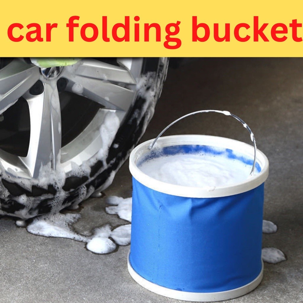 car folding bucket baldi lipat kereta 车用折叠水桶 | Shopee Malaysia