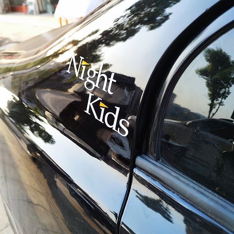 JDM low lying modified initial D sticker nightkids car sticker drift ...