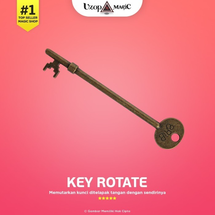 Ghost key Rotate - self-rotating key magic tool palm | Shopee Malaysia
