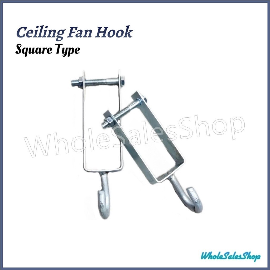 [1pcs] Square Type Metal Ceiling Fan Hook Hook Kipas Siling besi 风扇勾 ...