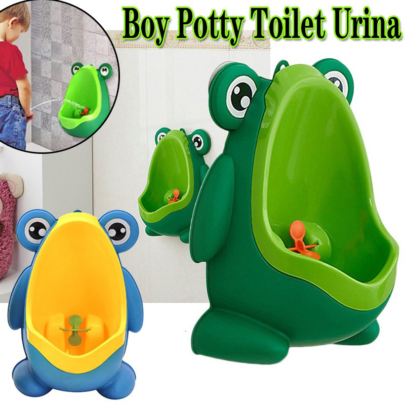 Kids Frog Urinal Toilet Removable Stand Potty Urinal Training Boys Wall ...