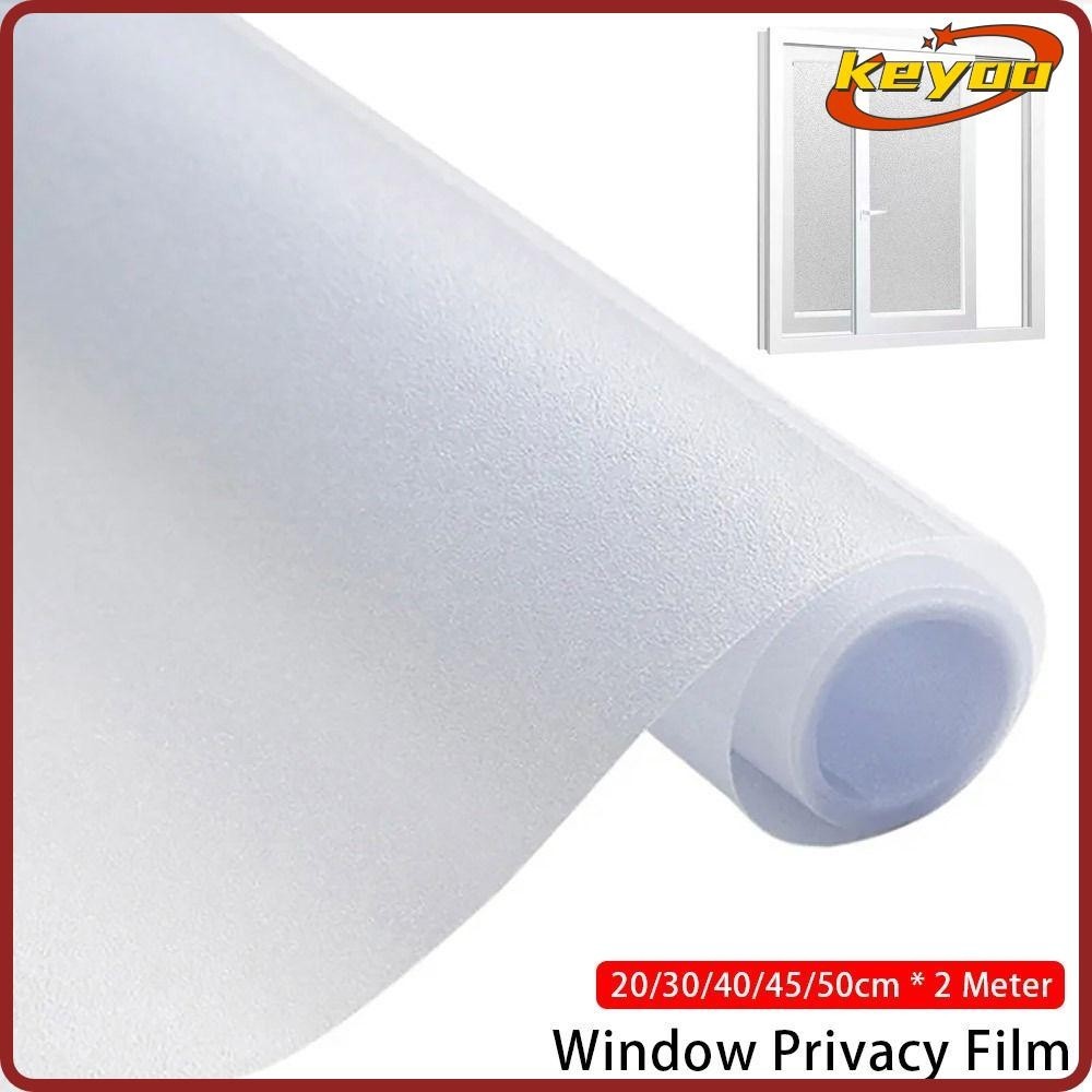 KEYOO 1Roll Window Film, Matte Frosted Glass Self-Adhesive Window ...