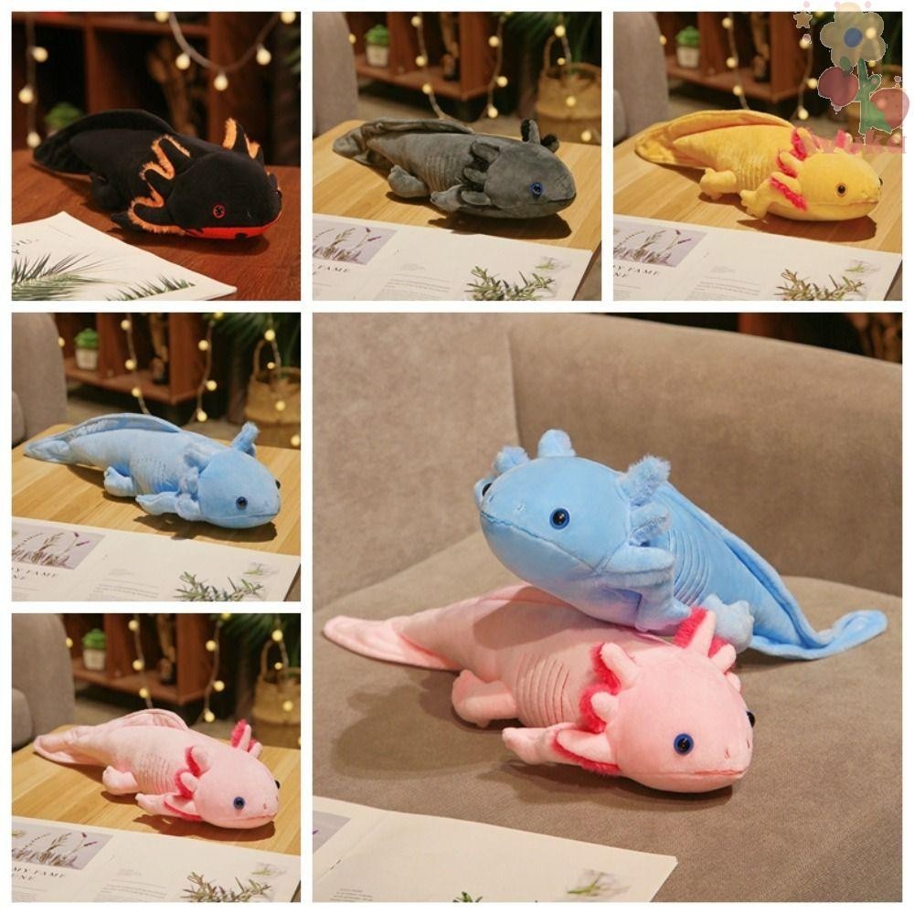 AVUKA Colorful Newt Plush Toy, Plushie Axolotl Salamander Plush Toy ...