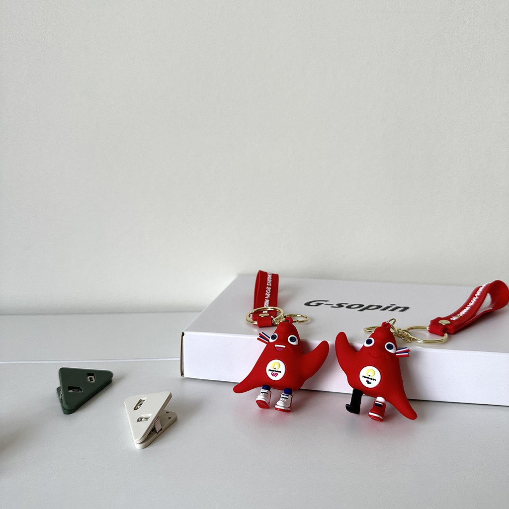 France Paris Olympics Mascot Fried Merchandise Keychain Creative Unique ...