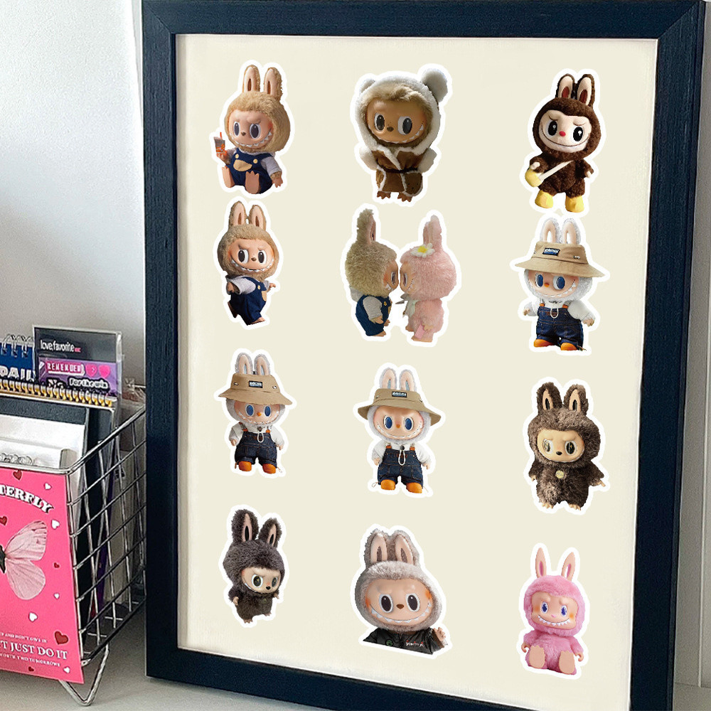 62pcs Cute Labubu Stickers Cartoon Labu Mobile Phone Case/notebook ...