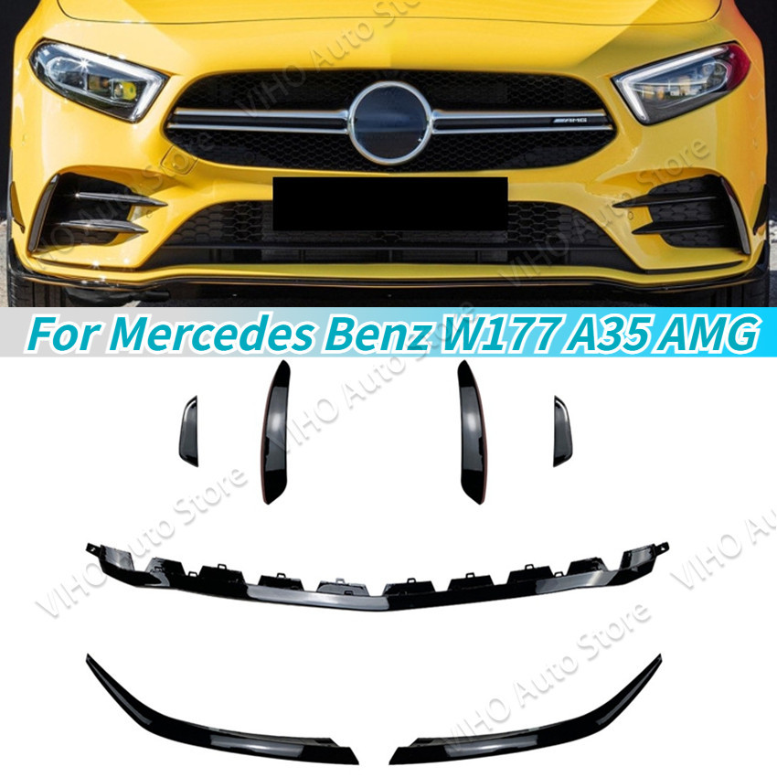 Car Front Lower Bumper Lip Splitter Canard Trim Diffuser Body Kit For ...