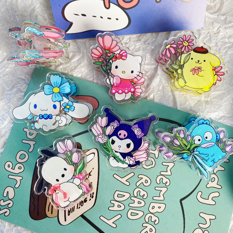Cartoon Hello Kitty Sanrio Clip for Paper Kuromi Clip Binder Anime ...