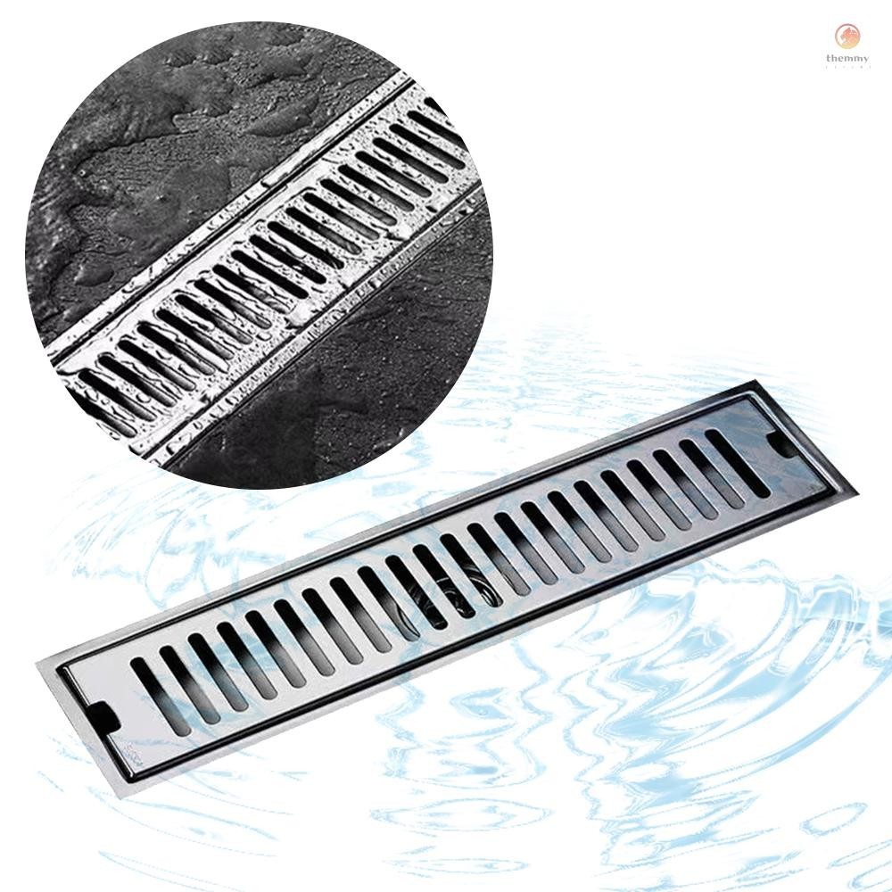 Linear Shower Drain 20 Inch with Hair Strainer 3In Outlet Smell Proof ...