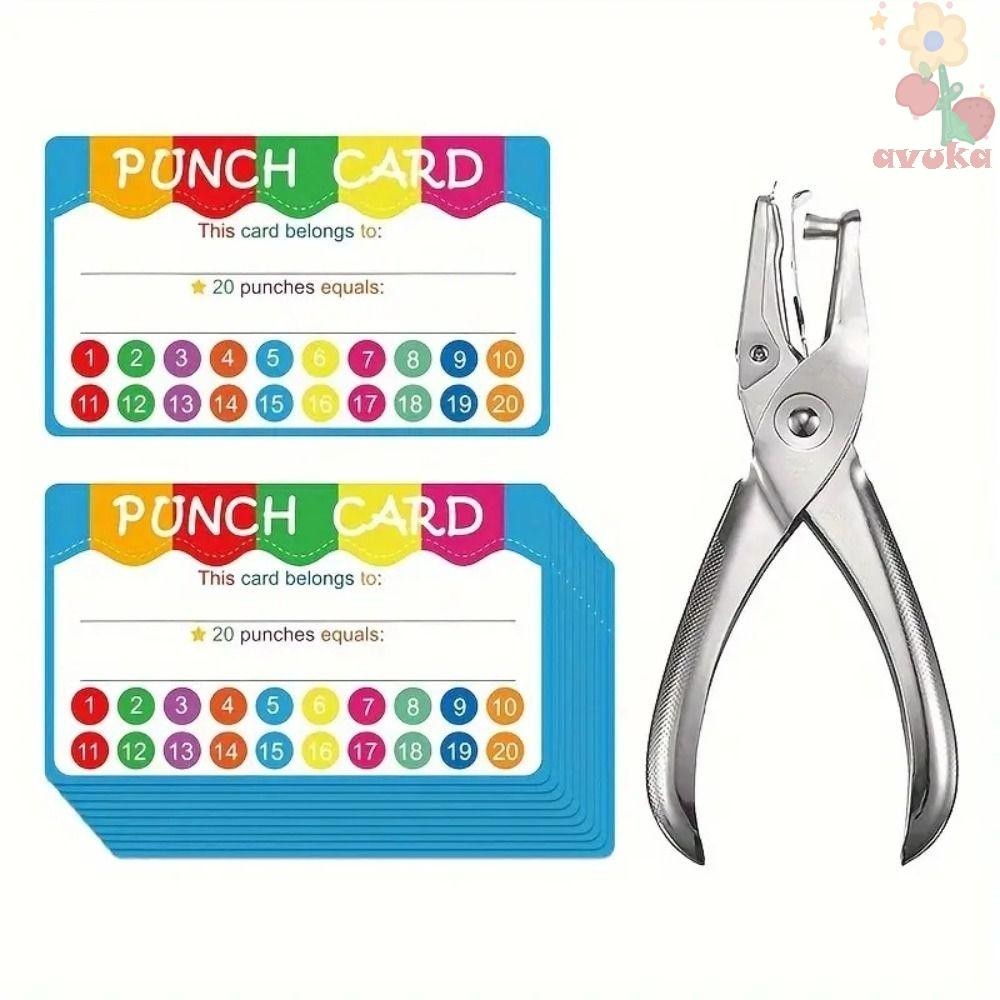 AVUKA 50pcs/pack Motivational Punch Cards, Useful Colorful Behavior ...