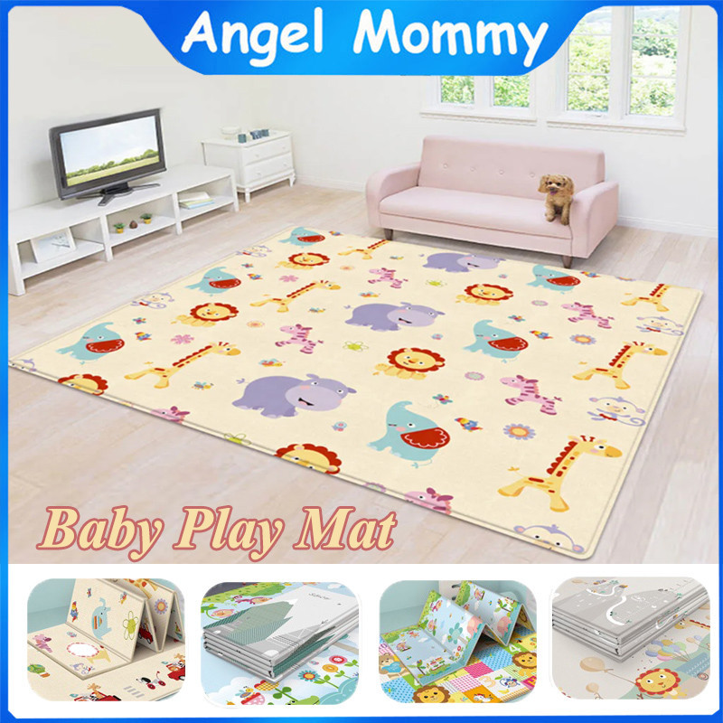 Double Sided Baby Play Mat Baby Playmat Crawling Pad Foldable ...