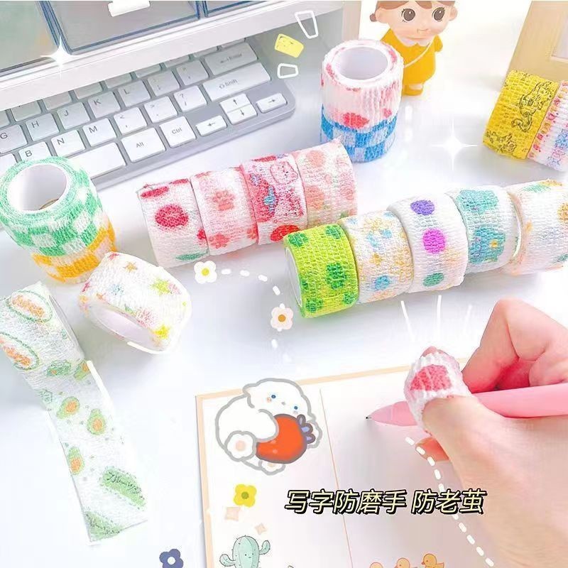 Cute Finger Tape Finger Bandage Self Adhesive Elastic Bandage School ...