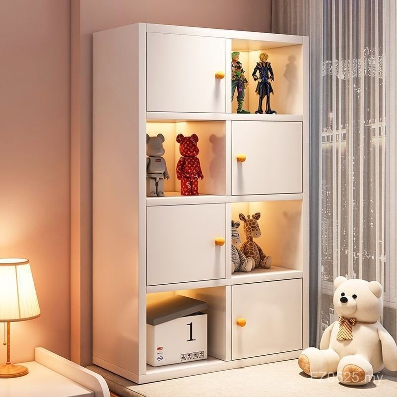 Simple Bookcase Locker Storage Solid Wood Leg Household Bookshelf ...