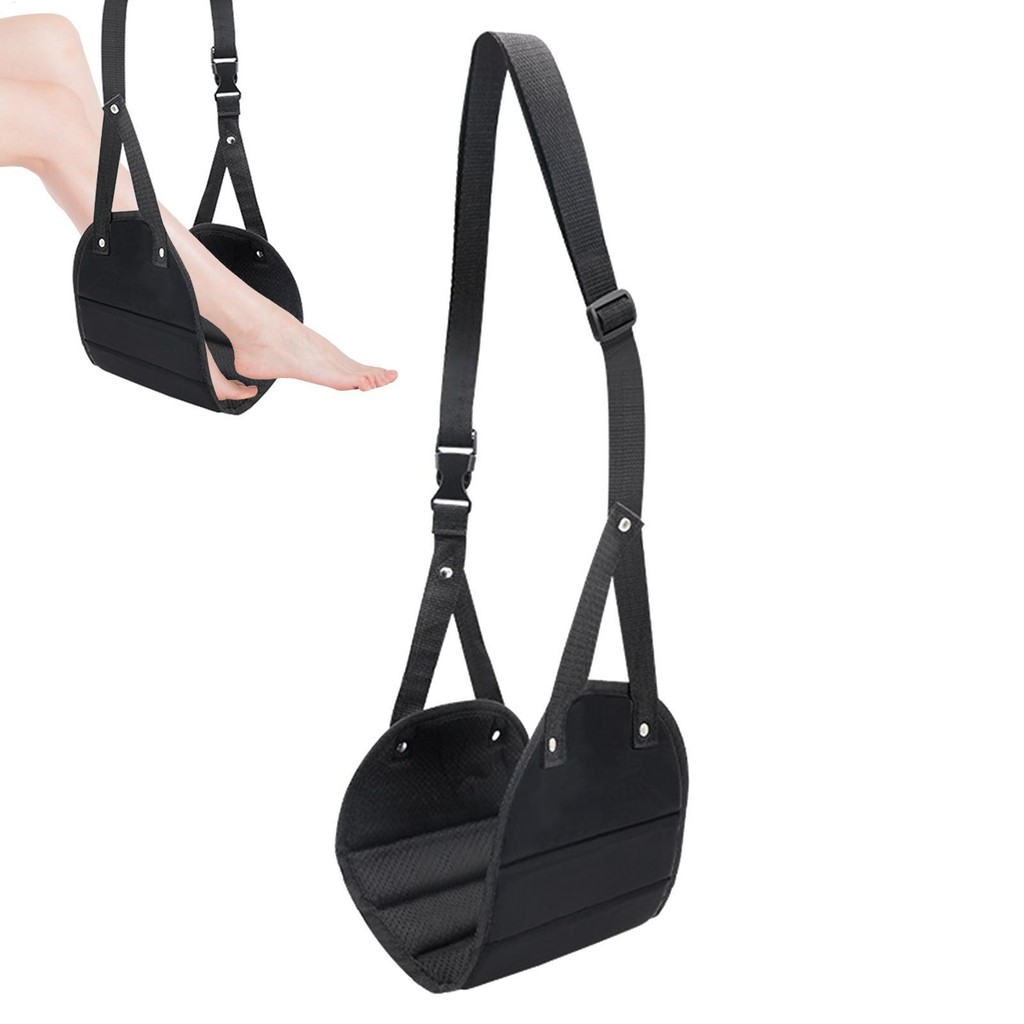 Foot Hammock for Plane Travel Leg Sling Flight Foot Rest Adjustable ...