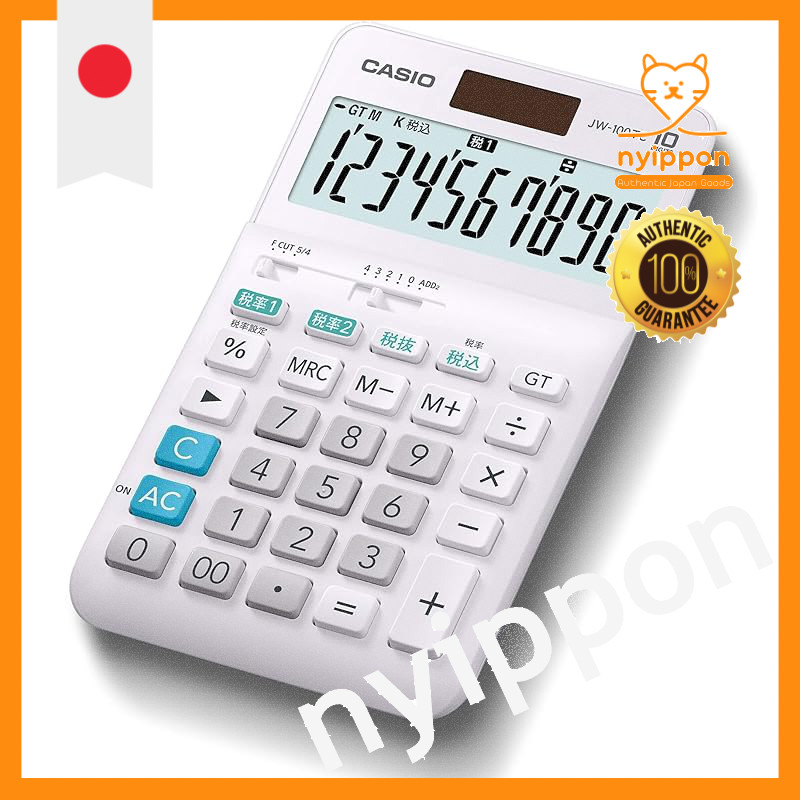 Casio W Tax Calculator - 10 & 12 Digits, Tax Calculation, White, Just ...