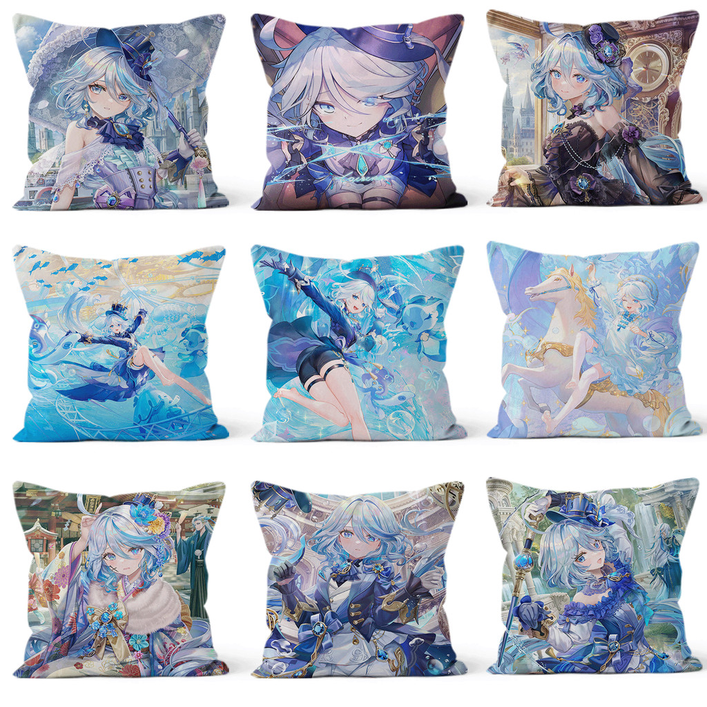 Genshin Impact Furina Merchandise Bantal Sofa Kusyen Hiasan Anime ...