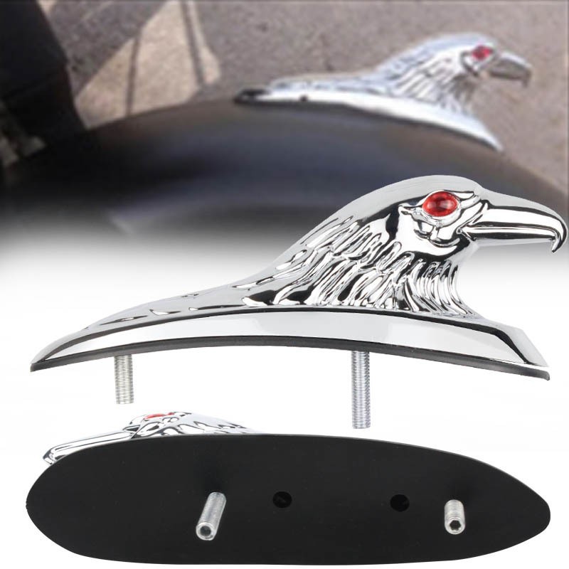 Motorcycle Electric Vehicle Universal Front Fender Metal Eagle Head ...