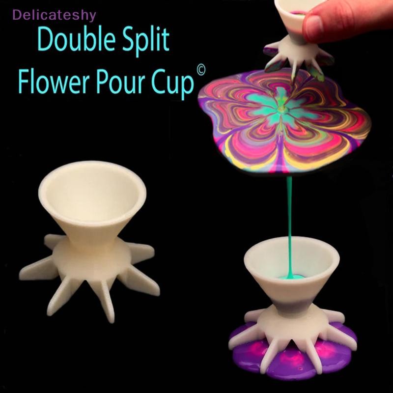 Delicateshy Mini Funnel Split Cup Reusable Funnel Drawing Pouring Cup ...