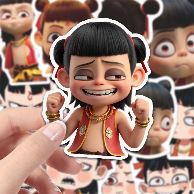 Stickers Demon Boys' World Nezha Chaos Emoji Pack Movie Merchandise ...