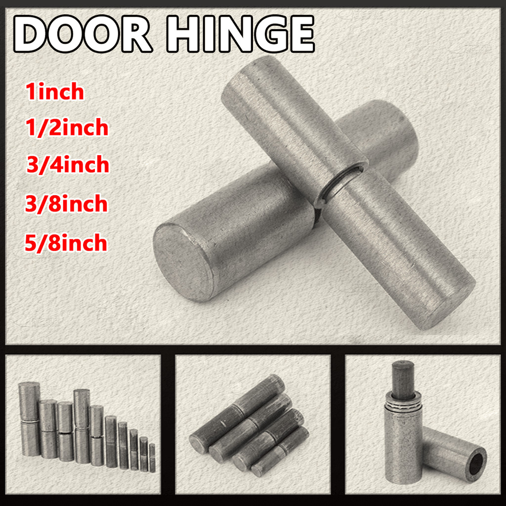 Cylindrical Hinge 3/8" to 1" Steel door hinges Tube Shaft Heavy Duty ...