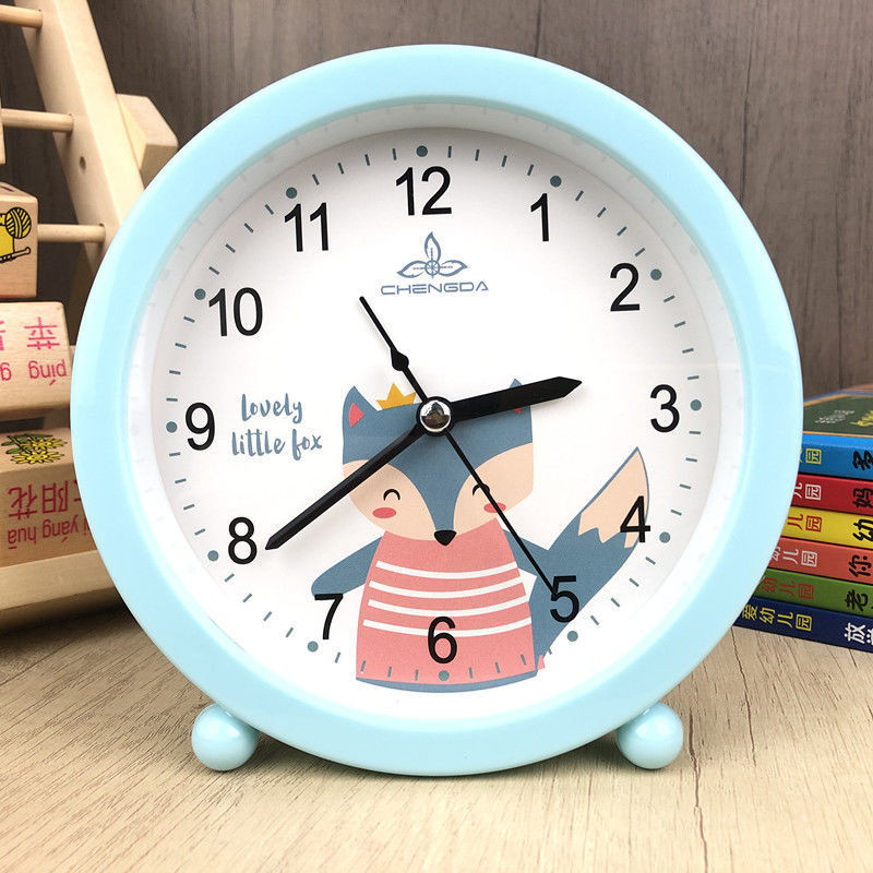 Kartun jam alarm bisu jam kecil kanak-kanak jam bilik tidur sederhana ...