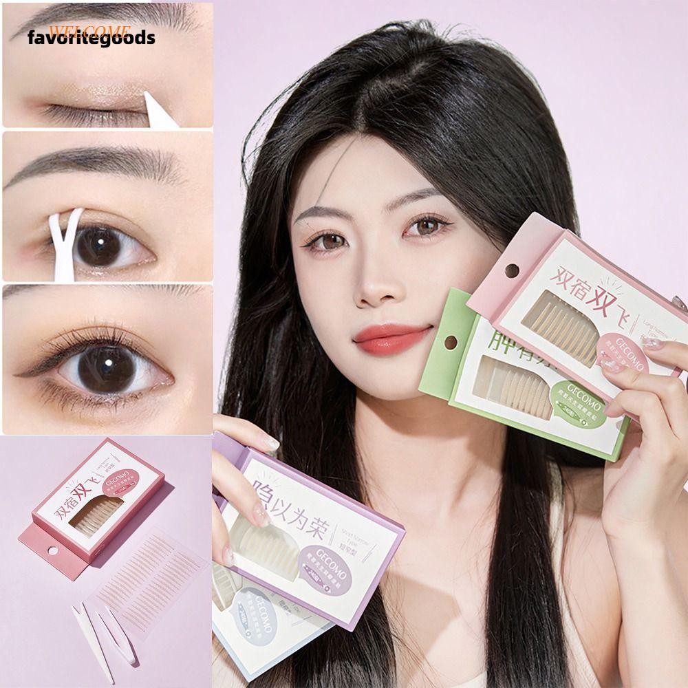 FAVORITEGOODS 240PCS Invisible Eyelid Sticker, Multi-size Traceless ...