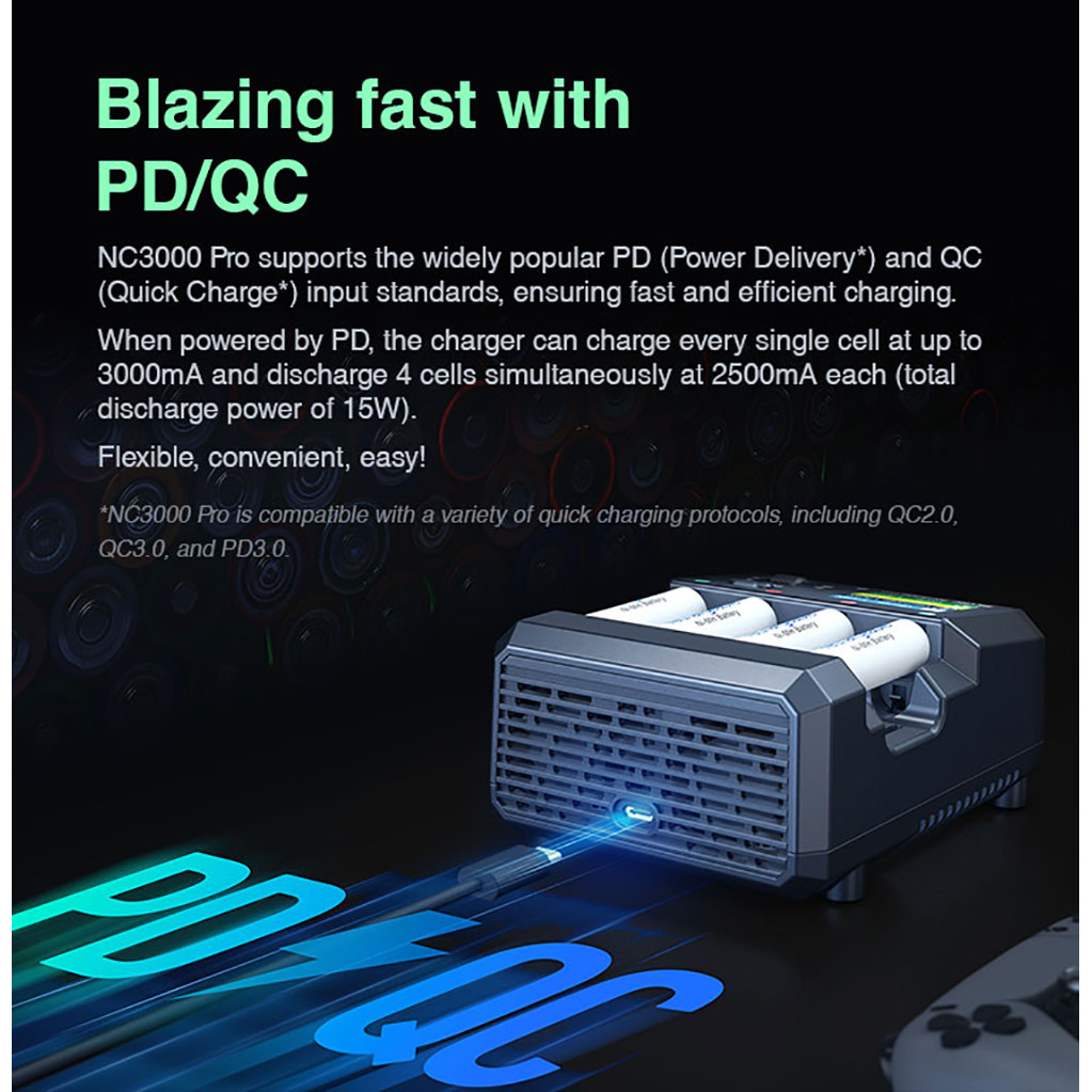 NEW SkyRC NC3000 Pro NiMH NiCd Battery Charger LED APP Control Smart ...