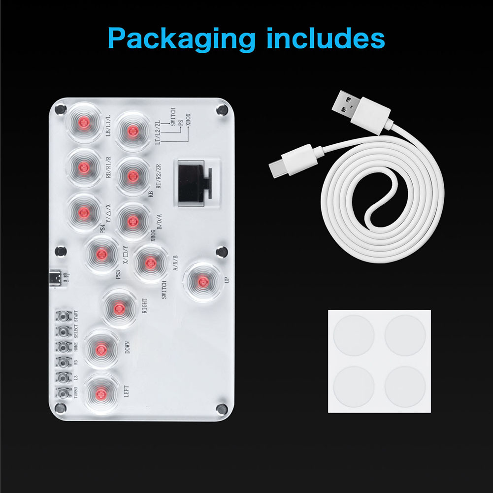 Arcade Joystick 12Keys All-Button Mini Fighting Game Arcade Stick ...