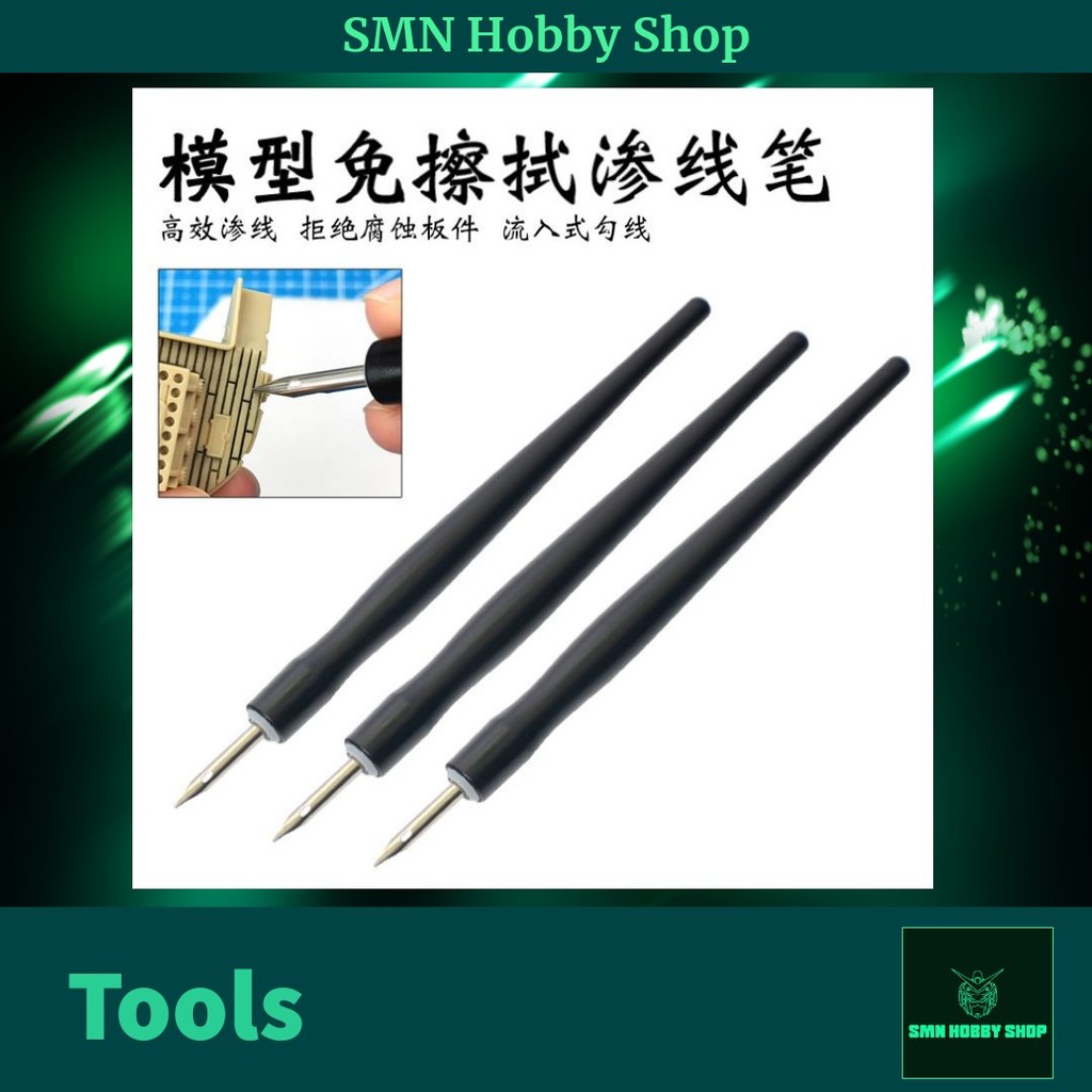 Panel Line Pen Accent Model Hook Lining Pen Metal [Hobby Paint Model ...