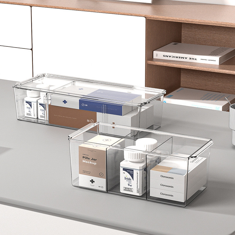 Overflowing Purchase Three-Compartment Large-Capacity Storage Box ...
