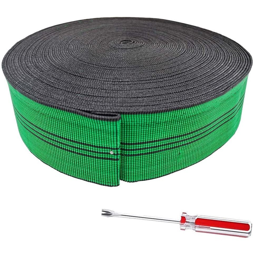 12 Metres of 2.7" (70mm) Elasticated Upholstery Webbing for Sofa, Chair ...
