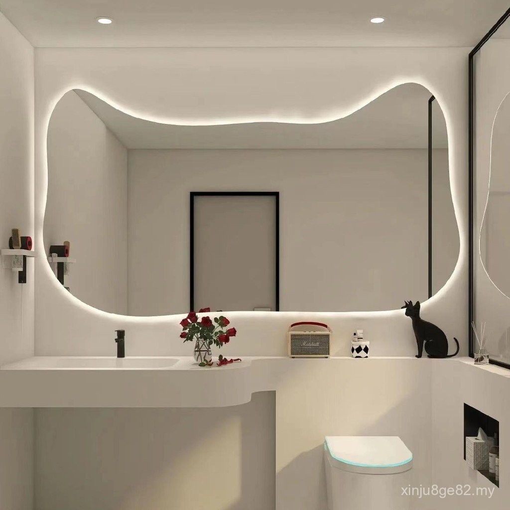 Irregular Mirror Bathroom Special-Shaped led Mirror with Light Smart ...