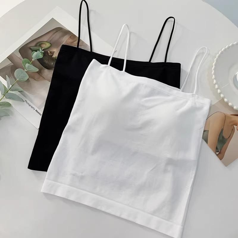 Singlet Toplet Stretchable Dengan Padding, Baju Dalam Wanita Lengan ...