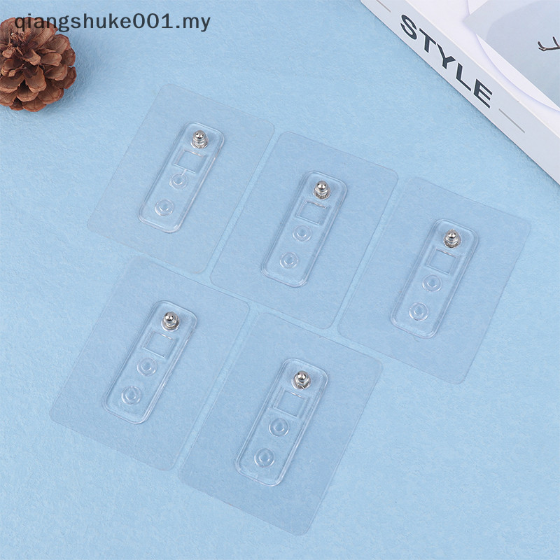 { MY Fashion } 5Pcs No-punch Screw Sticker Strong Non-marking Hangers ...