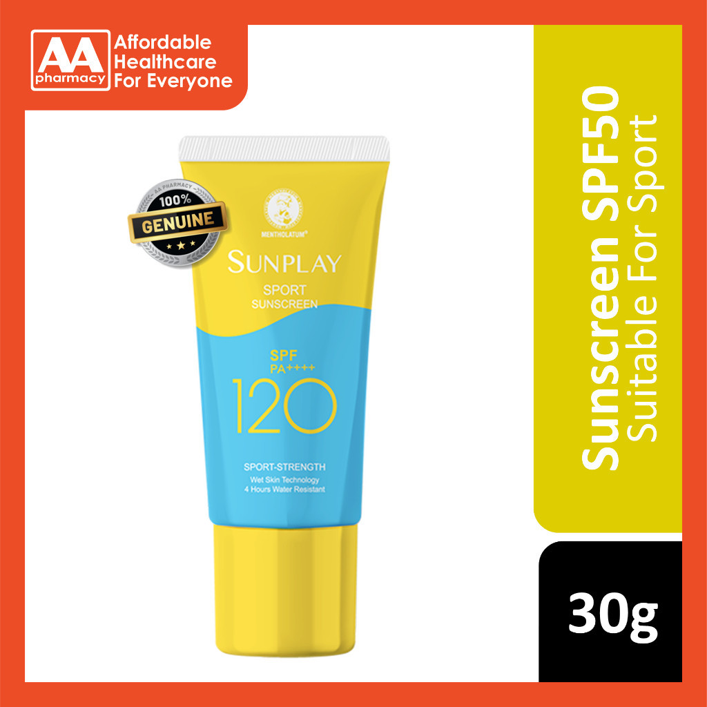 Sunplay Sport 120 Sunscreen With SPF50 30G | Shopee Malaysia