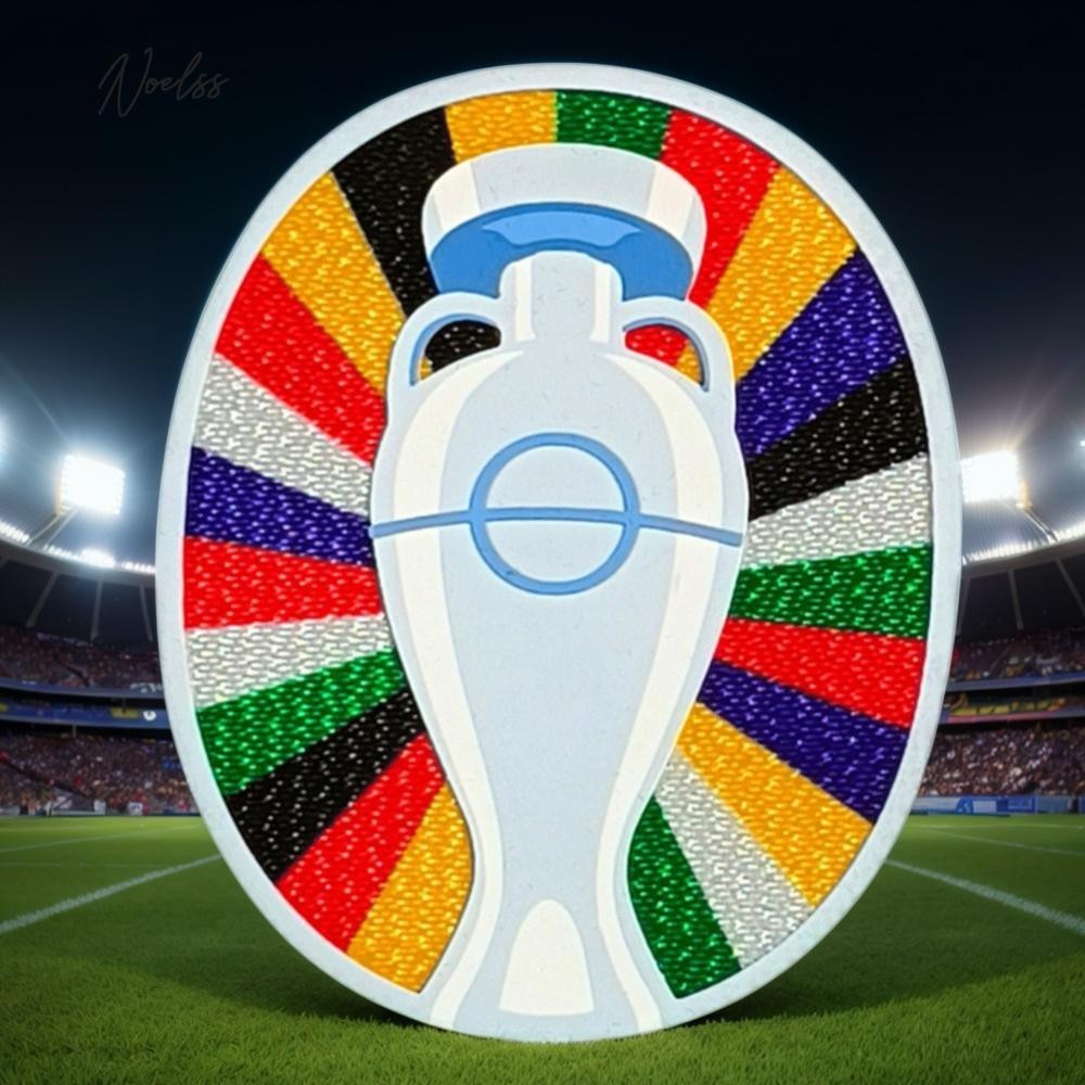 [noels.my] UEFA Euro 2024 Logo Heat Transfer Decals Washable Iron On ...