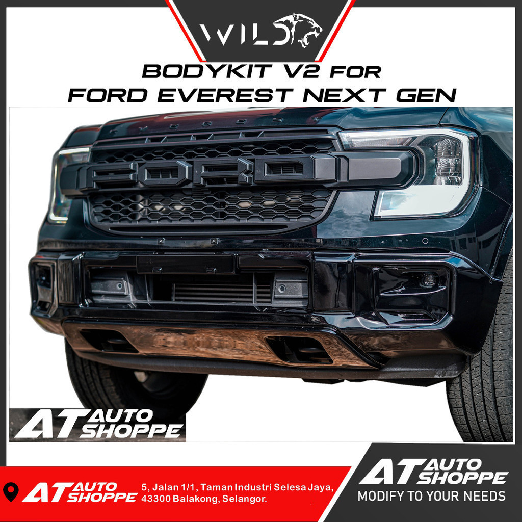 WILD BODYKIT V2 FOR FORD EVEREST NEXT GEN 2023 BODY KIT SKIRTING SKIRT ...