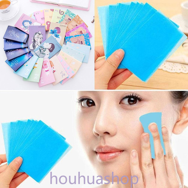 50 sheets/pack of facial oil absorbing paper for oil control ...