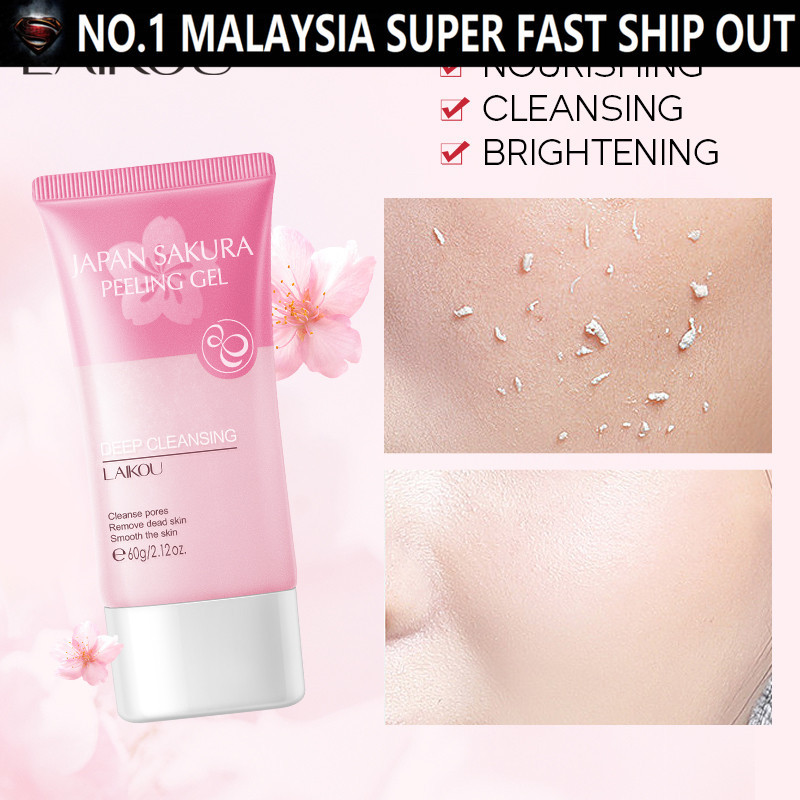 SP LAIKOU Japan Sakura Peeling Gel Facial Scrub Exfoliator Remove Dead ...