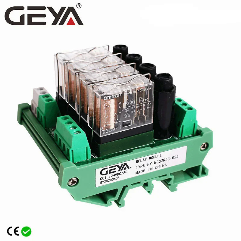 GEYA NGG2R 4Channel Relay Module OM Relay Board with Fuse Protection ...