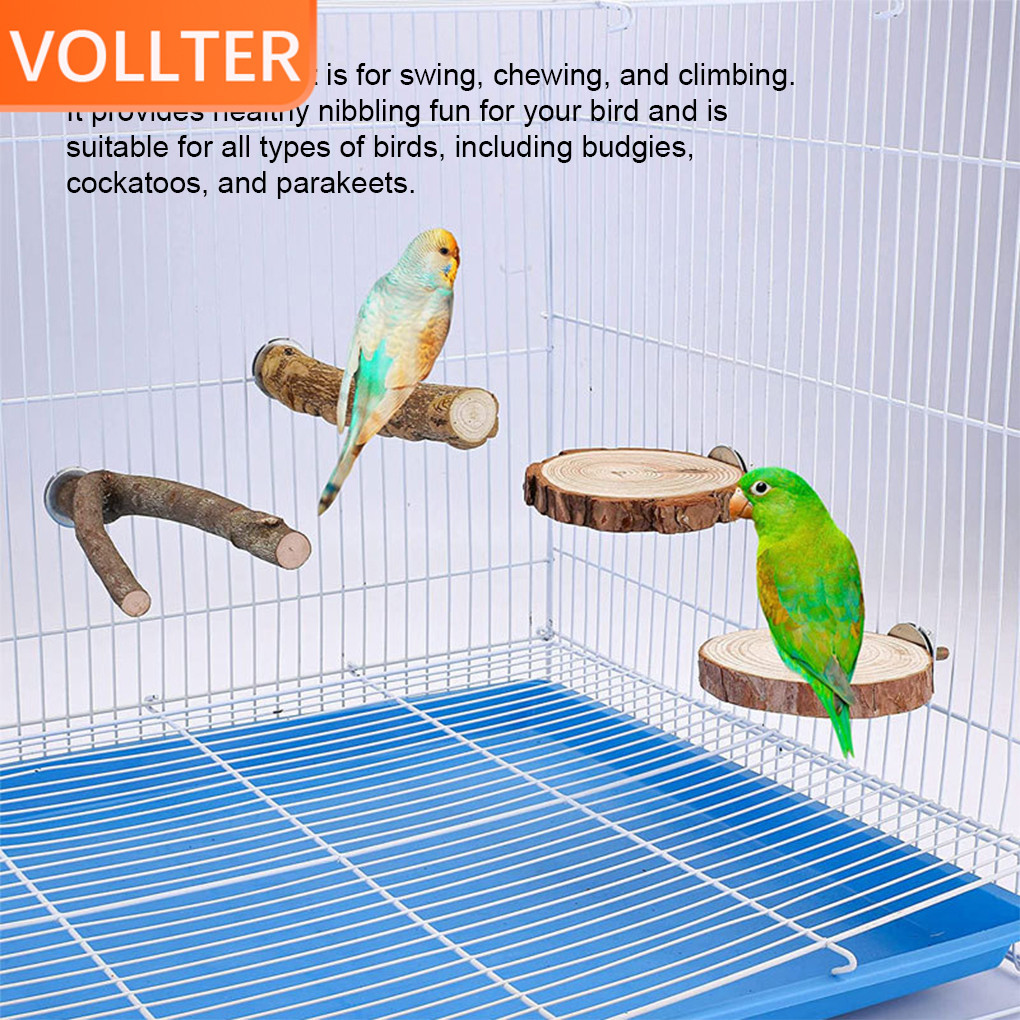 1/2/3 4pcs Wood Parrot Perch - Teeth And Claws Can Be Ground And Used ...